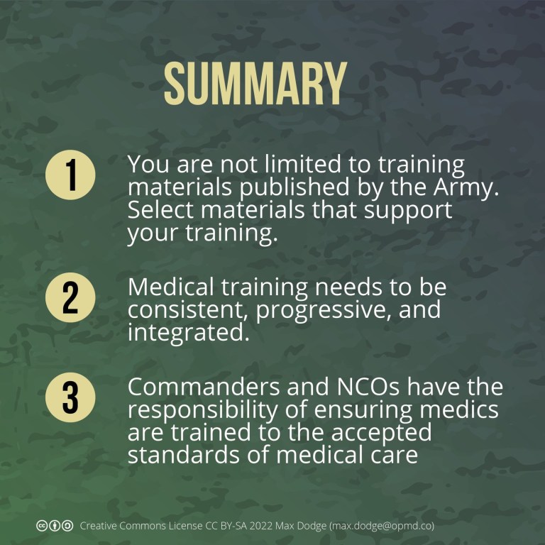 TC 8-800 MEDIC 2021 Update – Next Generation Combat Medic
